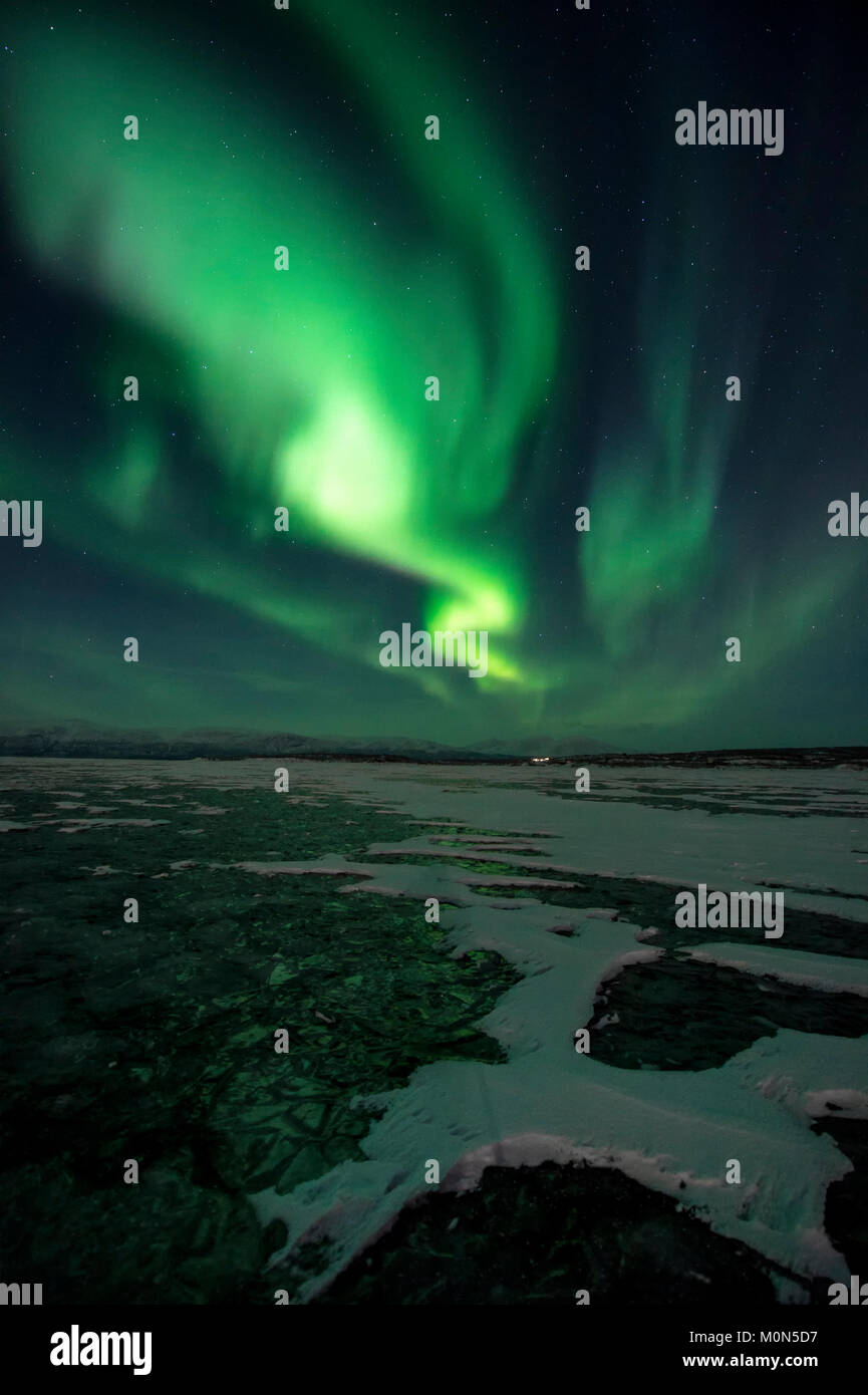 Northern Lights in Abisko National Park, Sweden Stock Photo - Alamy