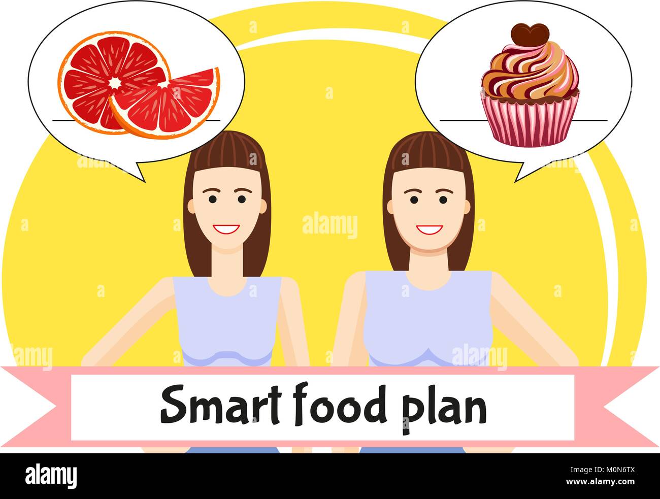 Smart food plan poster Stock Vector Image & Art - Alamy