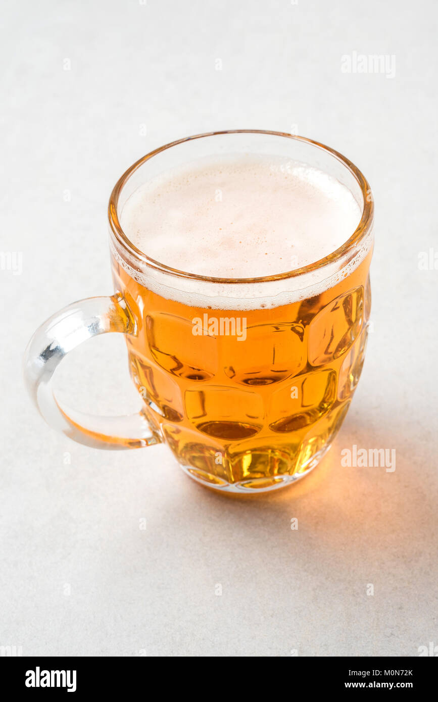 Mug of beer. Close up Stock Photo - Alamy