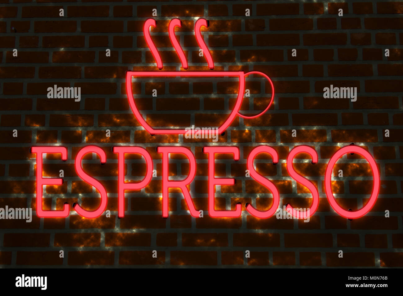 A 3d rendering of neon sign for bail Stock Photo - Alamy