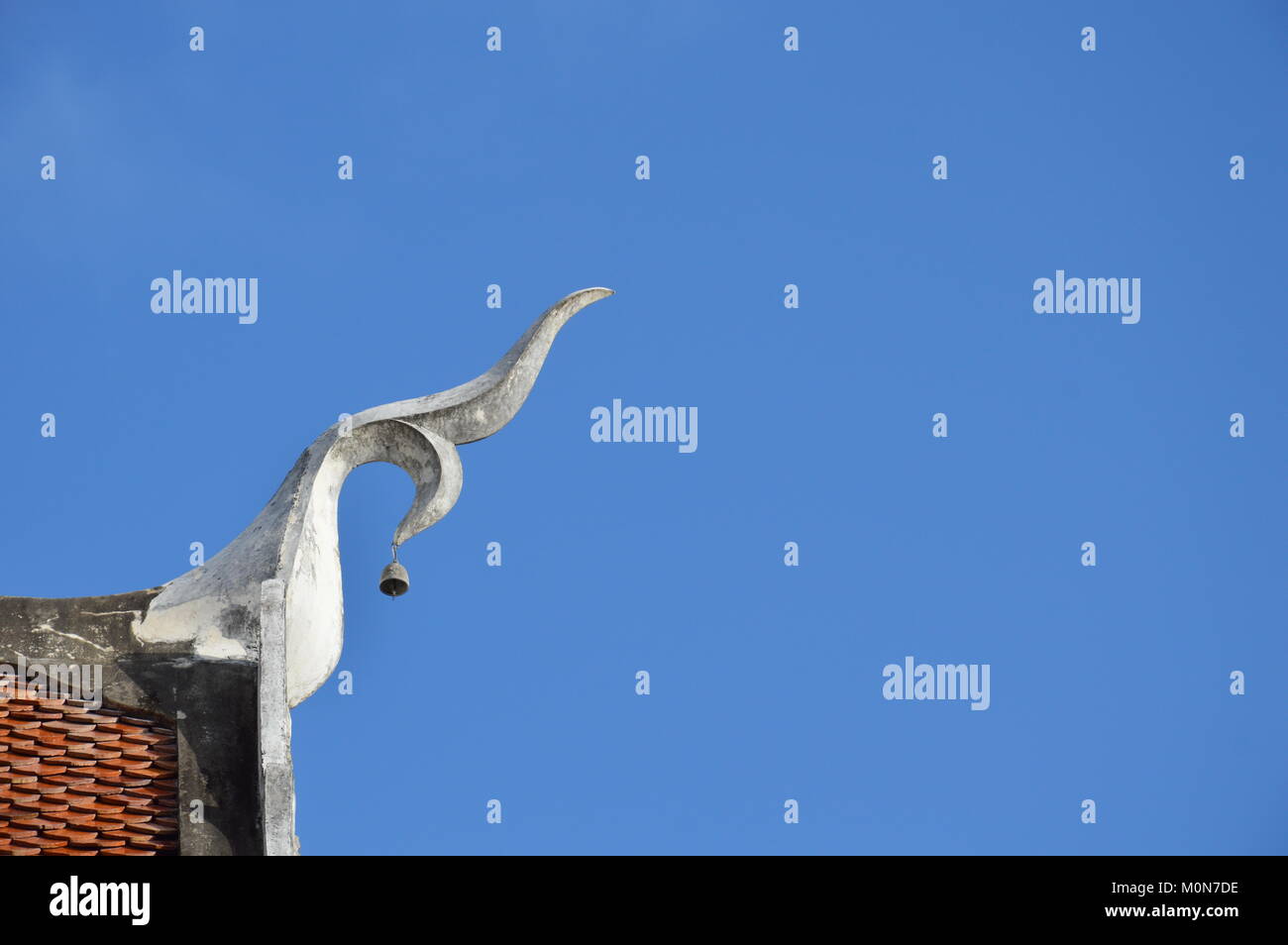 gable apex in ancient Buddhist temple Stock Photo - Alamy