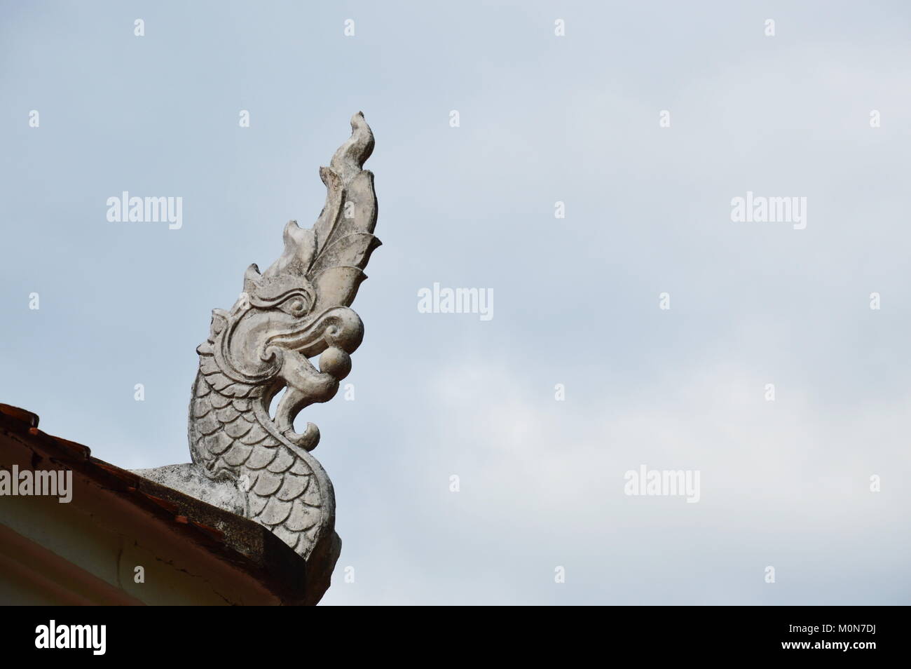 gable apex in ancient Buddhist temple Stock Photo - Alamy