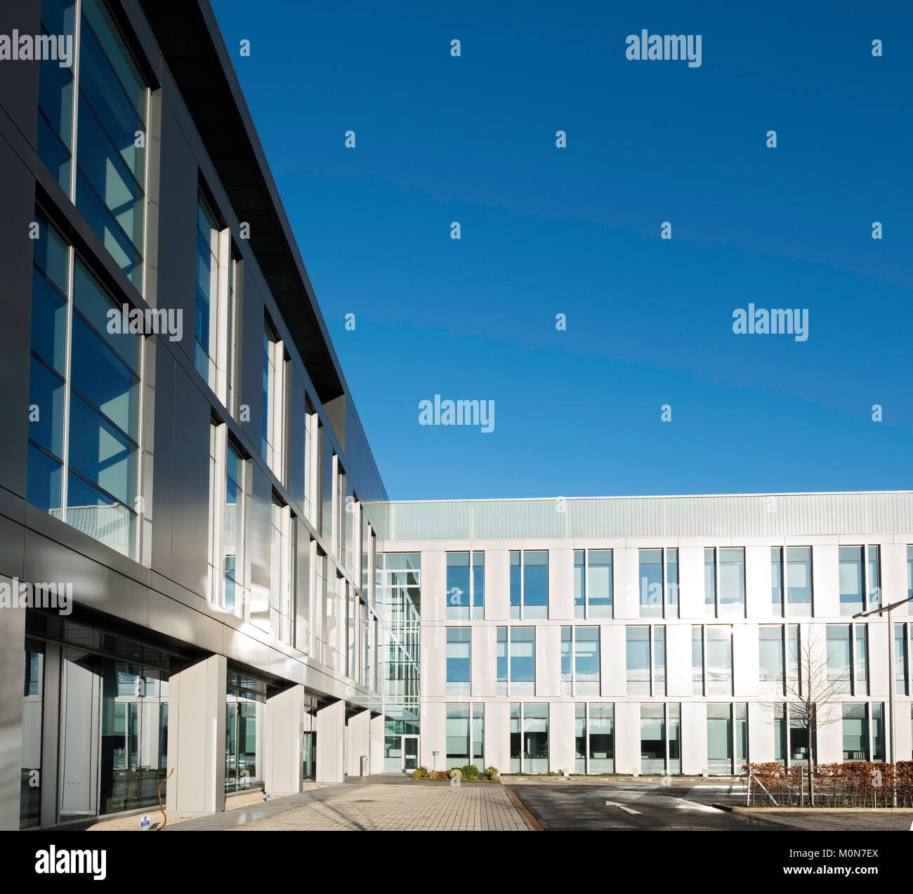 Modern laboratory building at the bioQuarter in Edinburgh, Scotland ...