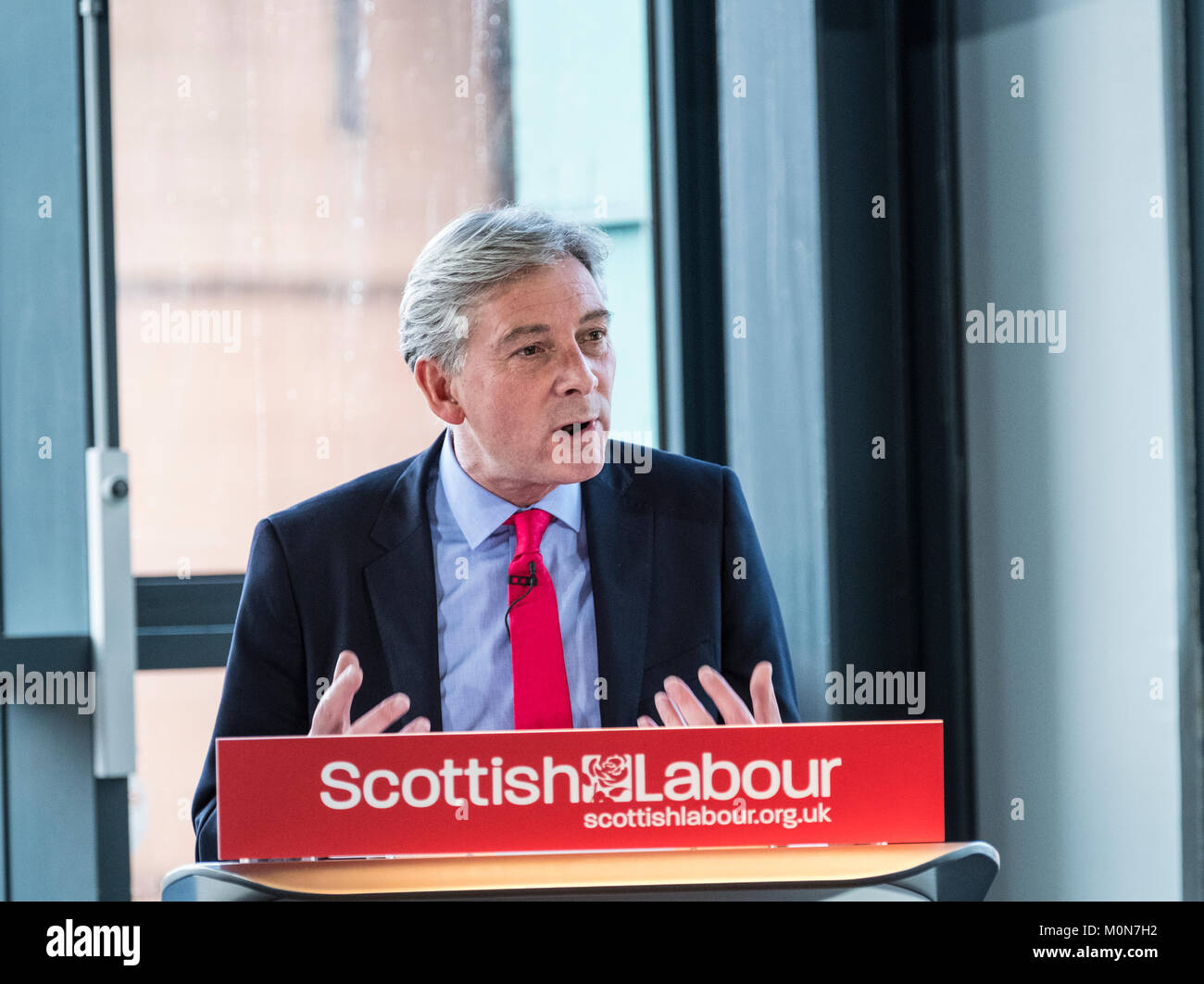 Scottish Labour Party Leader Richard Leonard delivers major speech at ...