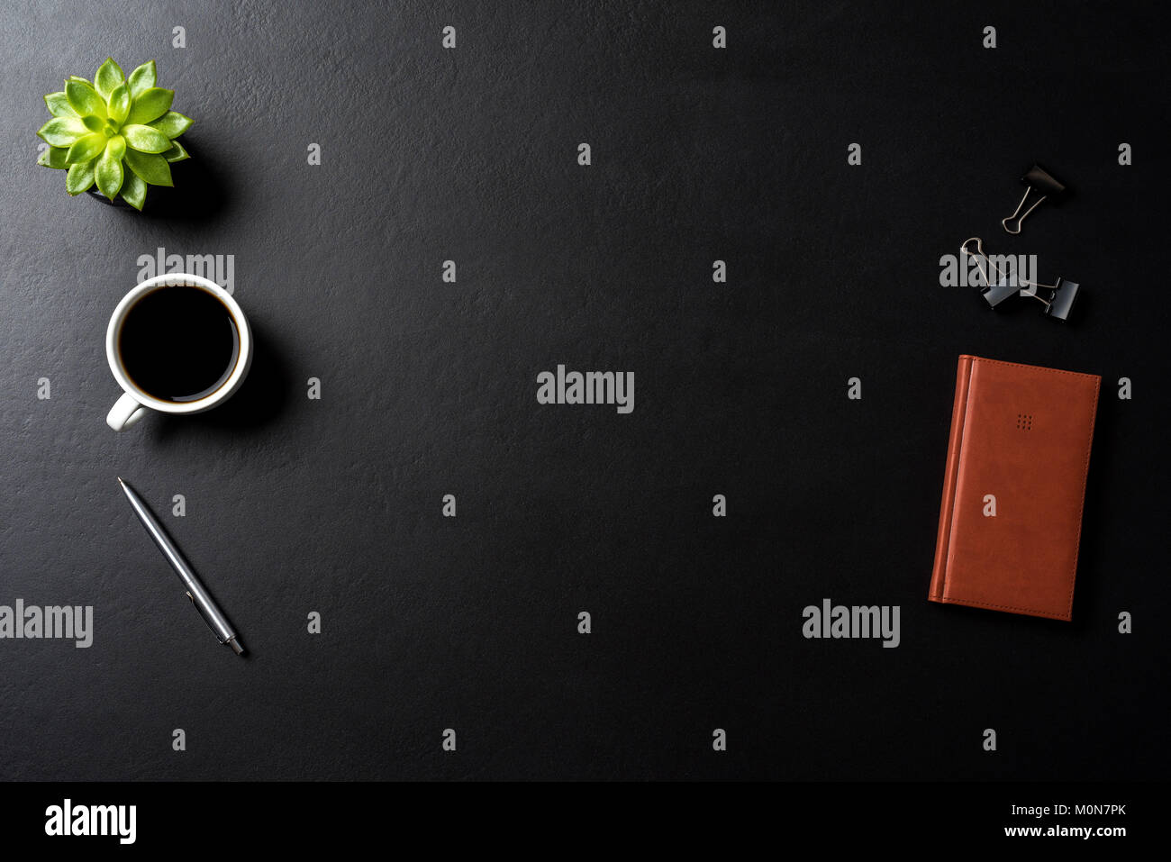 Office desktop. Top view Stock Photo - Alamy