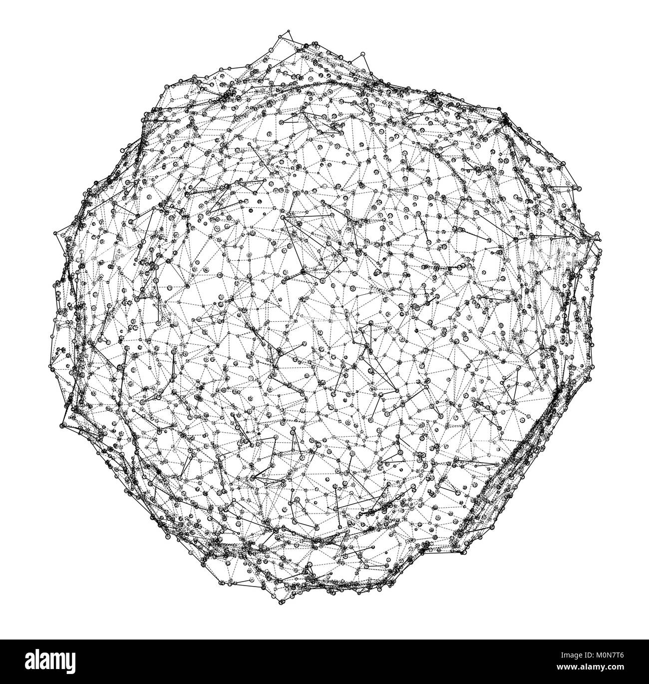 Sphere with points and lines Stock Vector Image & Art - Alamy