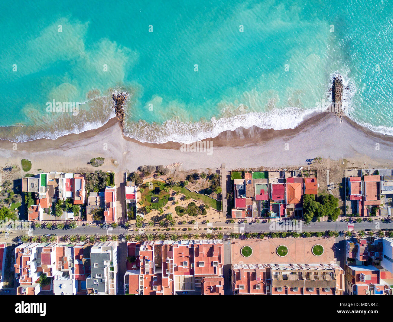 Beach resort town high angle view hi-res stock photography and images ...