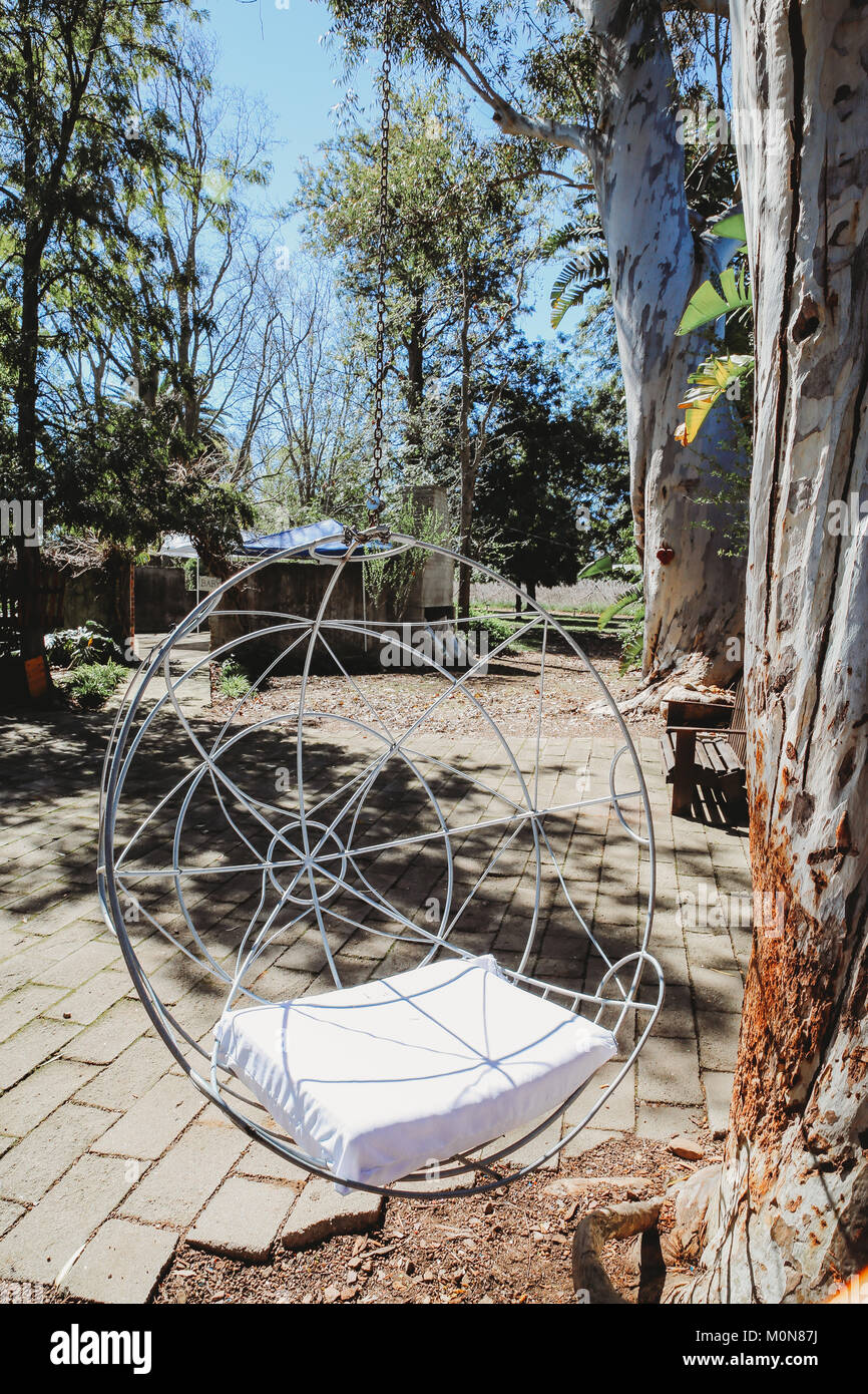 Outdoor tree swing Stock Photo - Alamy