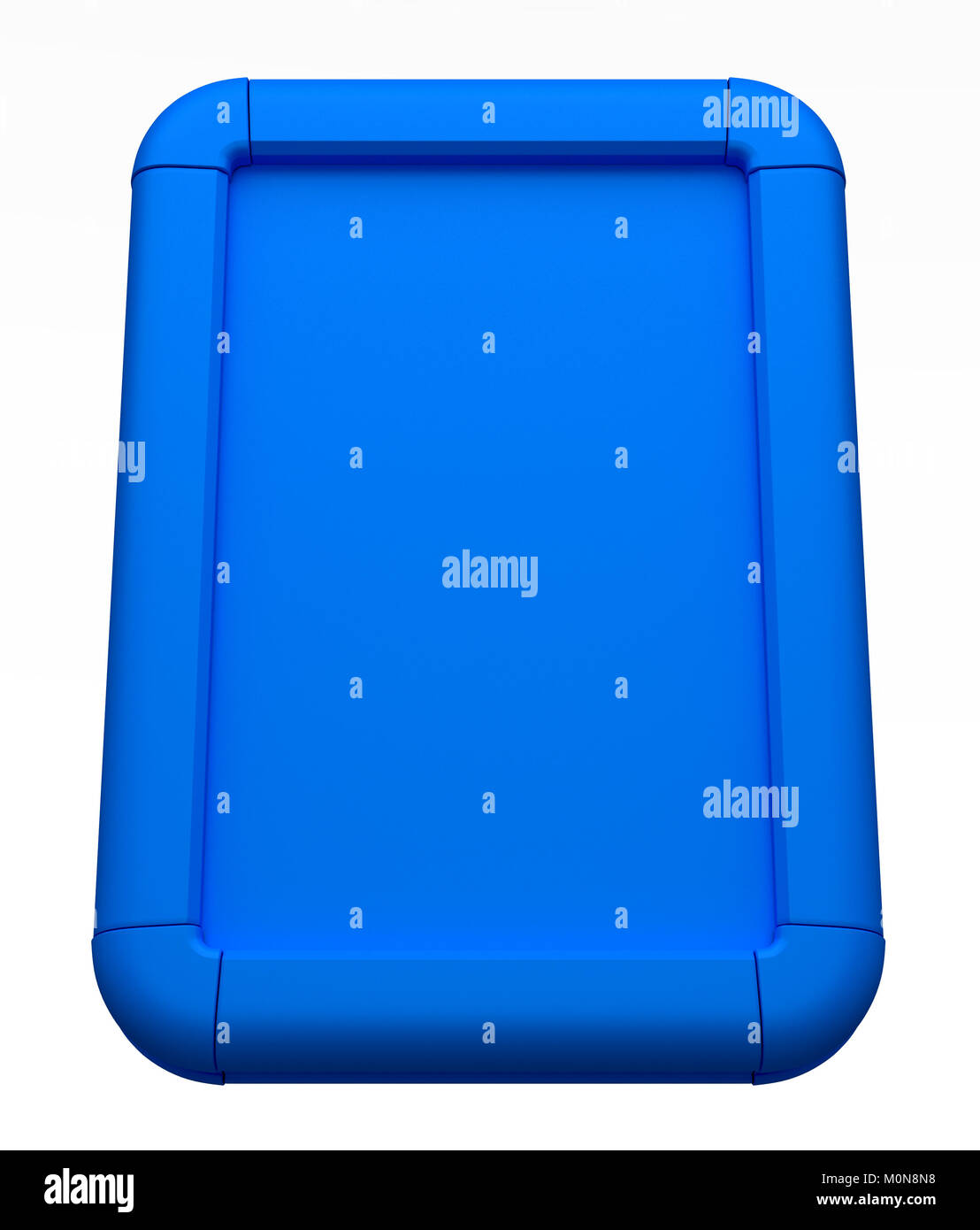 Blue advertising Billboard isolated on white background Stock Photo - Alamy