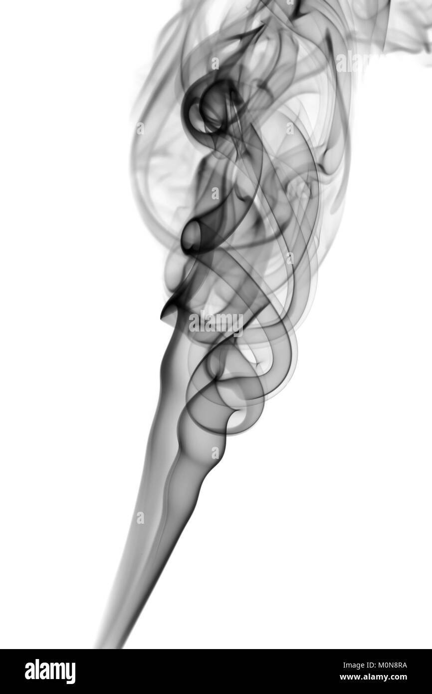 Abstract fume pattern over the white background Stock Photo - Alamy