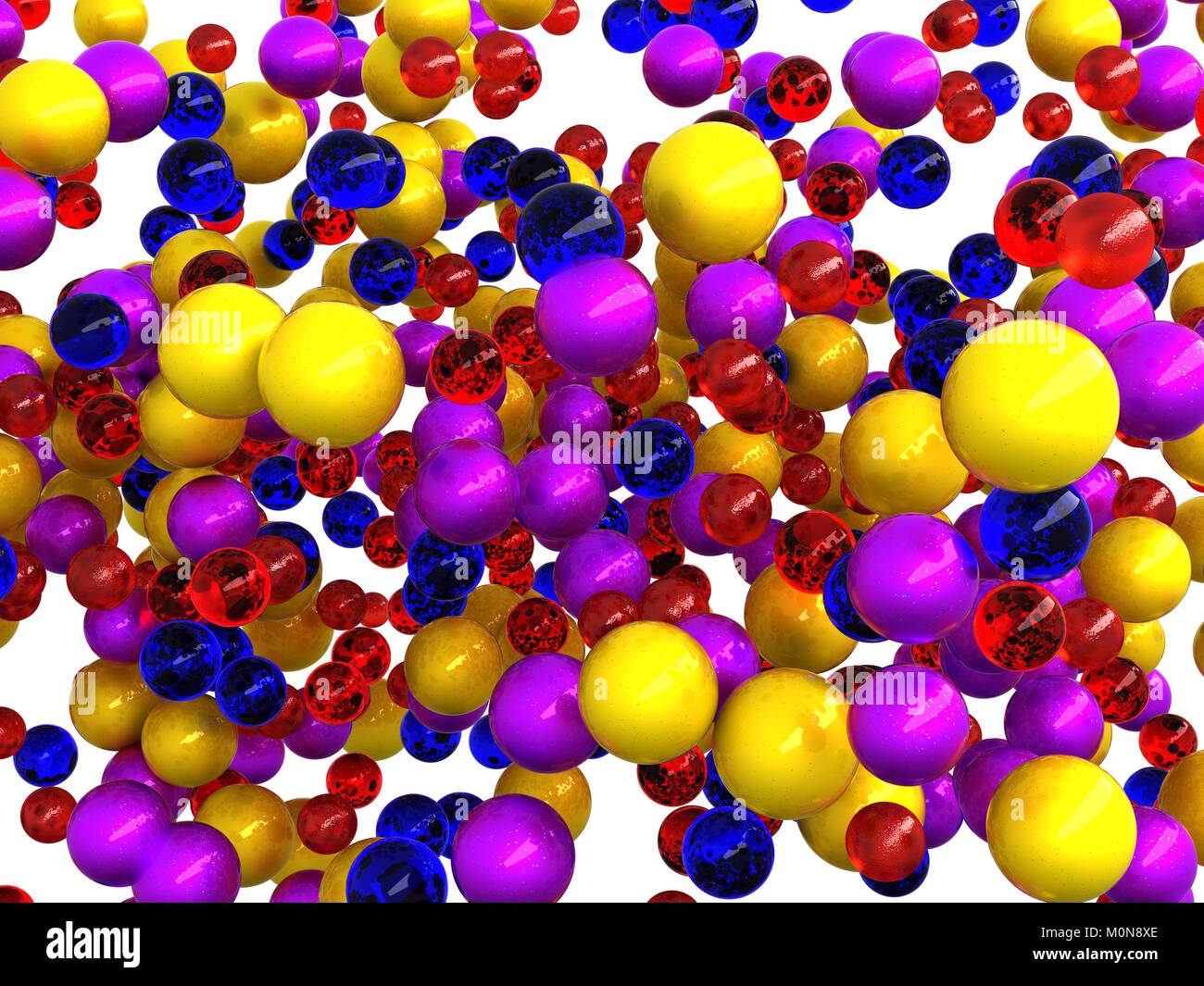 Abstract colorful spheres isolated over white background Stock Photo ...