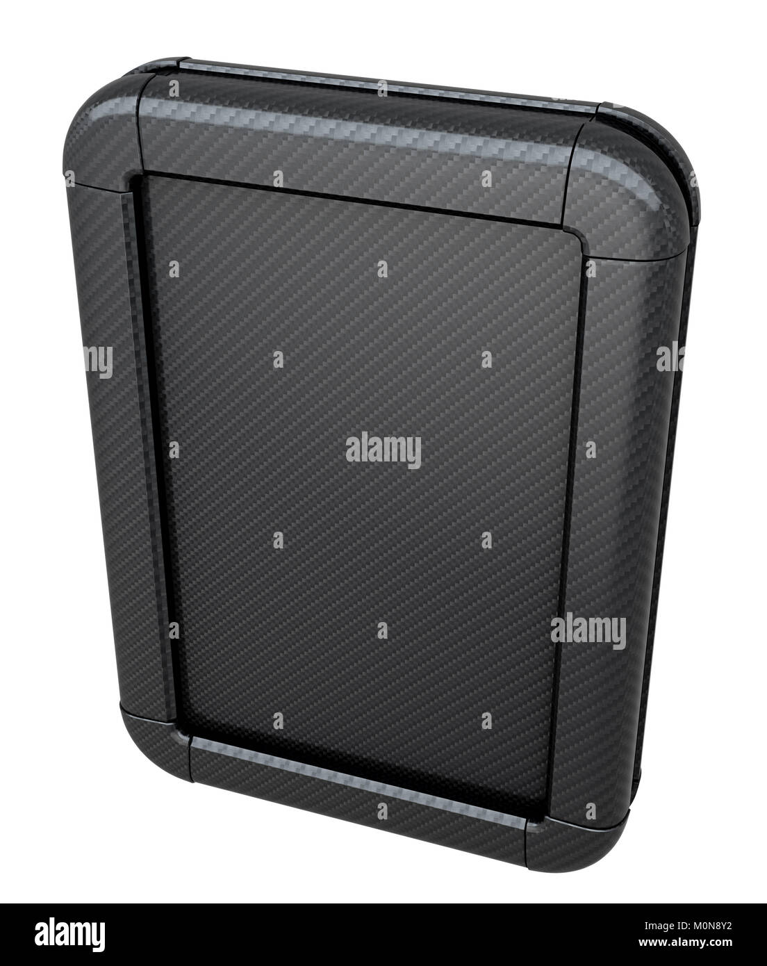 Carbon fiber lightbox for advertising isolated on the white background ...