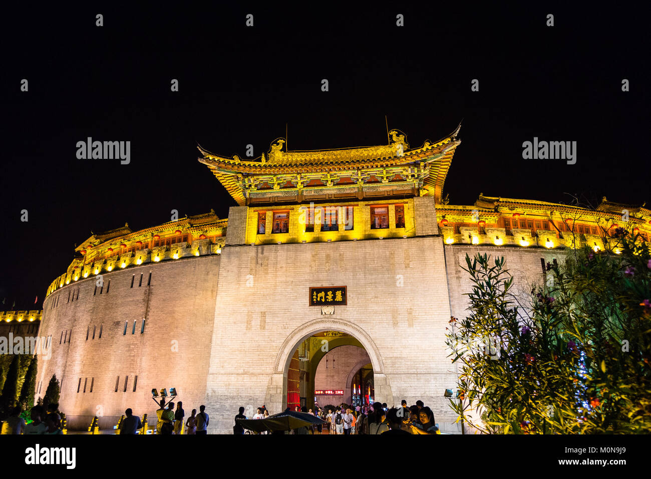Lijing gate is the fortified entrance to the old city of Luoyang, henan ...