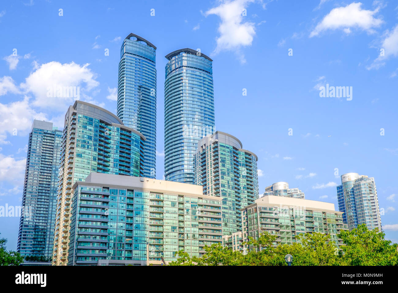 Residential condominium buildings in downtown Toronto Ontario Canada ...