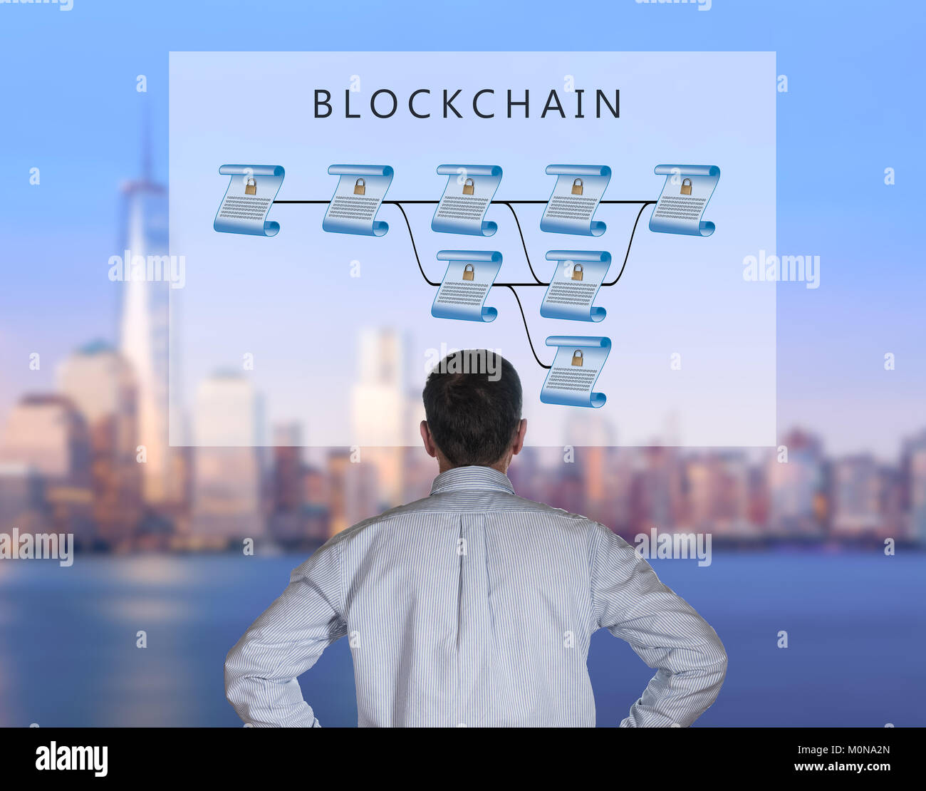 Blockchain block chain hi-res stock photography and images - Alamy