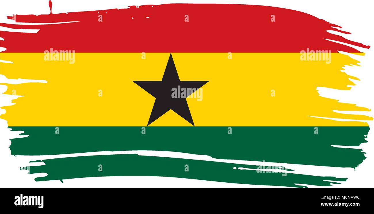 Ghana flag, vector illustration Stock Vector Image & Art - Alamy