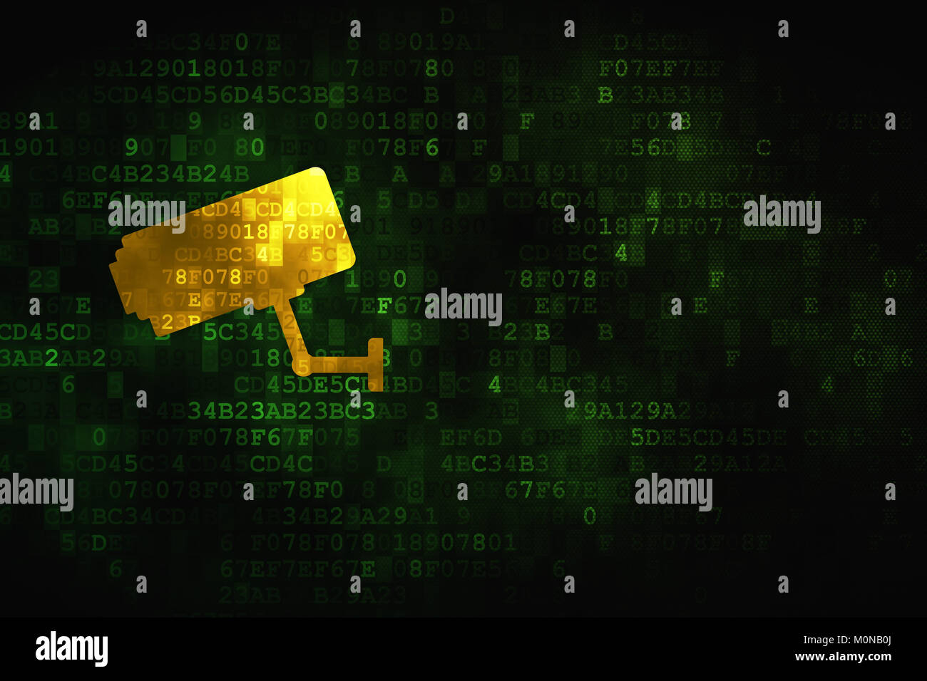 Privacy concept: Cctv Camera on digital background Stock Photo - Alamy