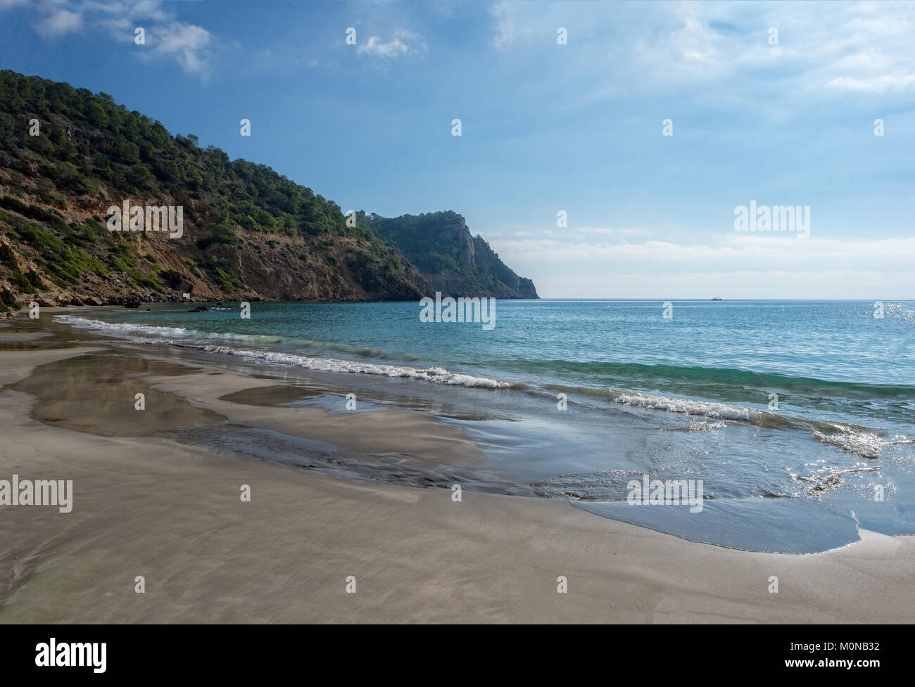 Cala boix on the island of Ibiza, Balearic Islands, Spain Stock Photo ...