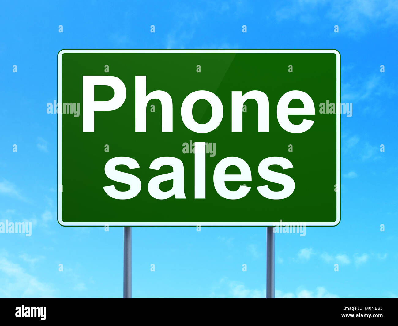 Marketing concept: Phone Sales on road sign background Stock Photo - Alamy