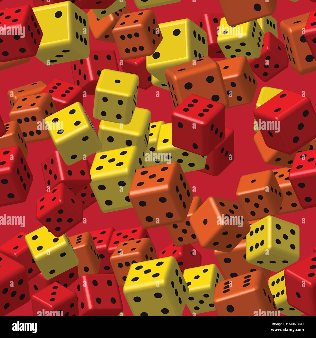 Yellow dice Stock Vector Images - Alamy