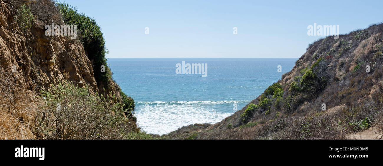 Steeply eroding cliffs at La Piedra State Beach, Malibu, California ... Steeply eroding cliffs at La Piedra State Beach, Malibu, California ...