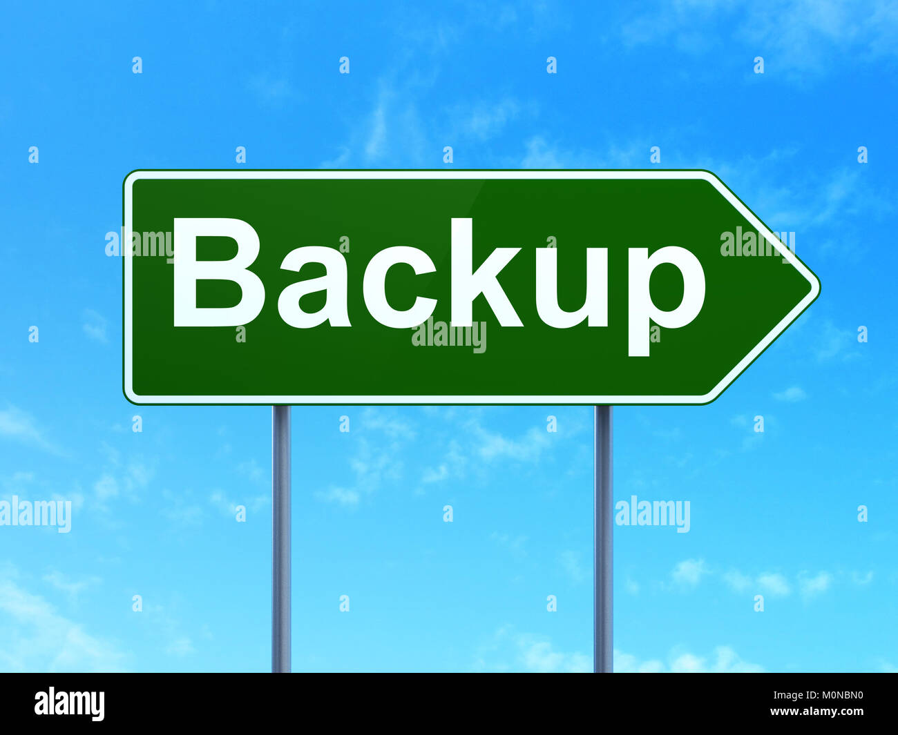 Software concept: Backup on road sign background Stock Photo - Alamy