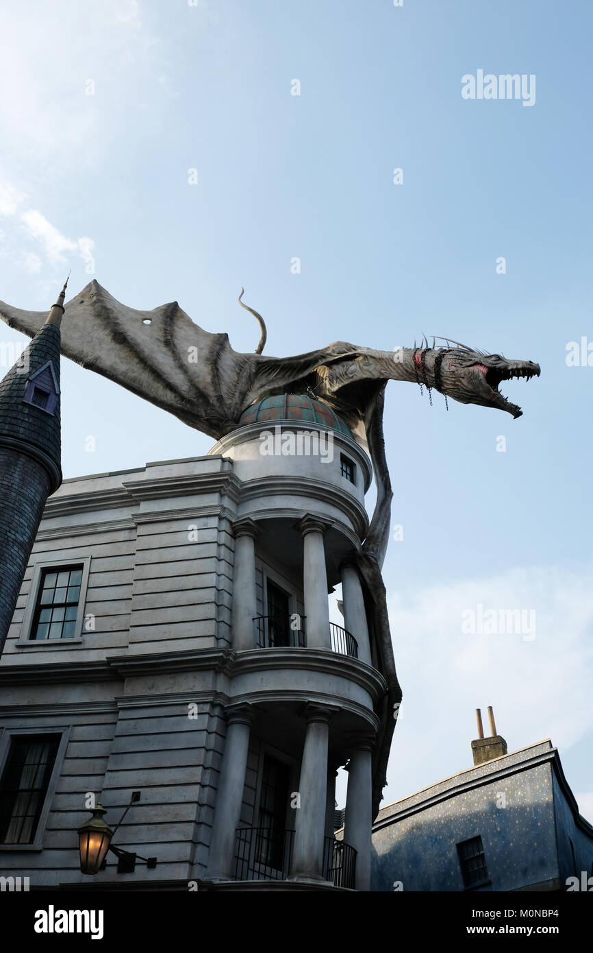Gringotts bank dragon hi-res stock photography and images - Alamy