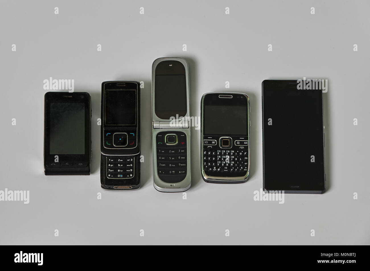 A set of various old and new mobile phones Stock Photo - Alamy