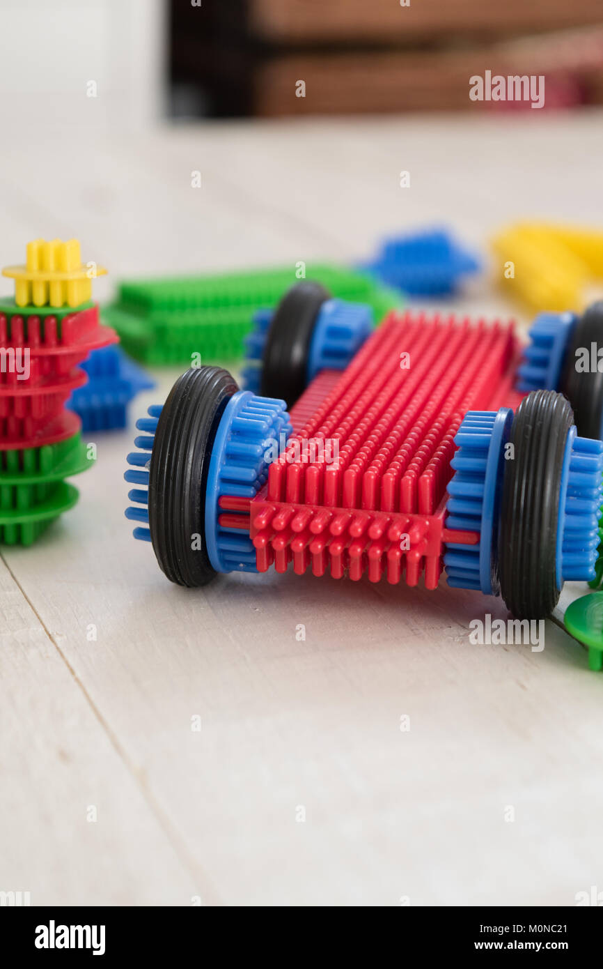 Stickle Bricks - A still life of a children's plastic construction toy ...