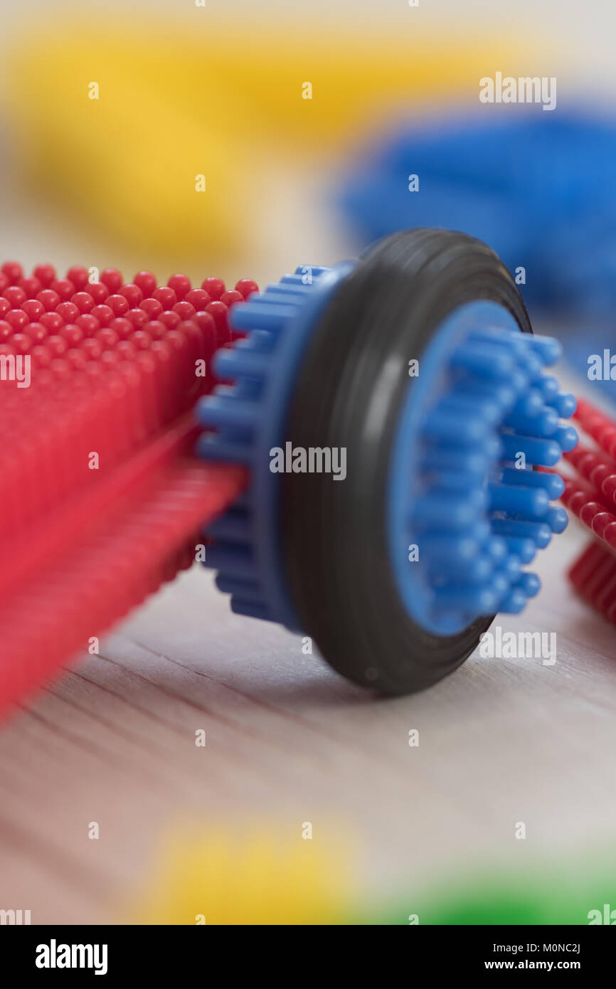 Stickle Bricks - A still life of a children's plastic construction toy ...