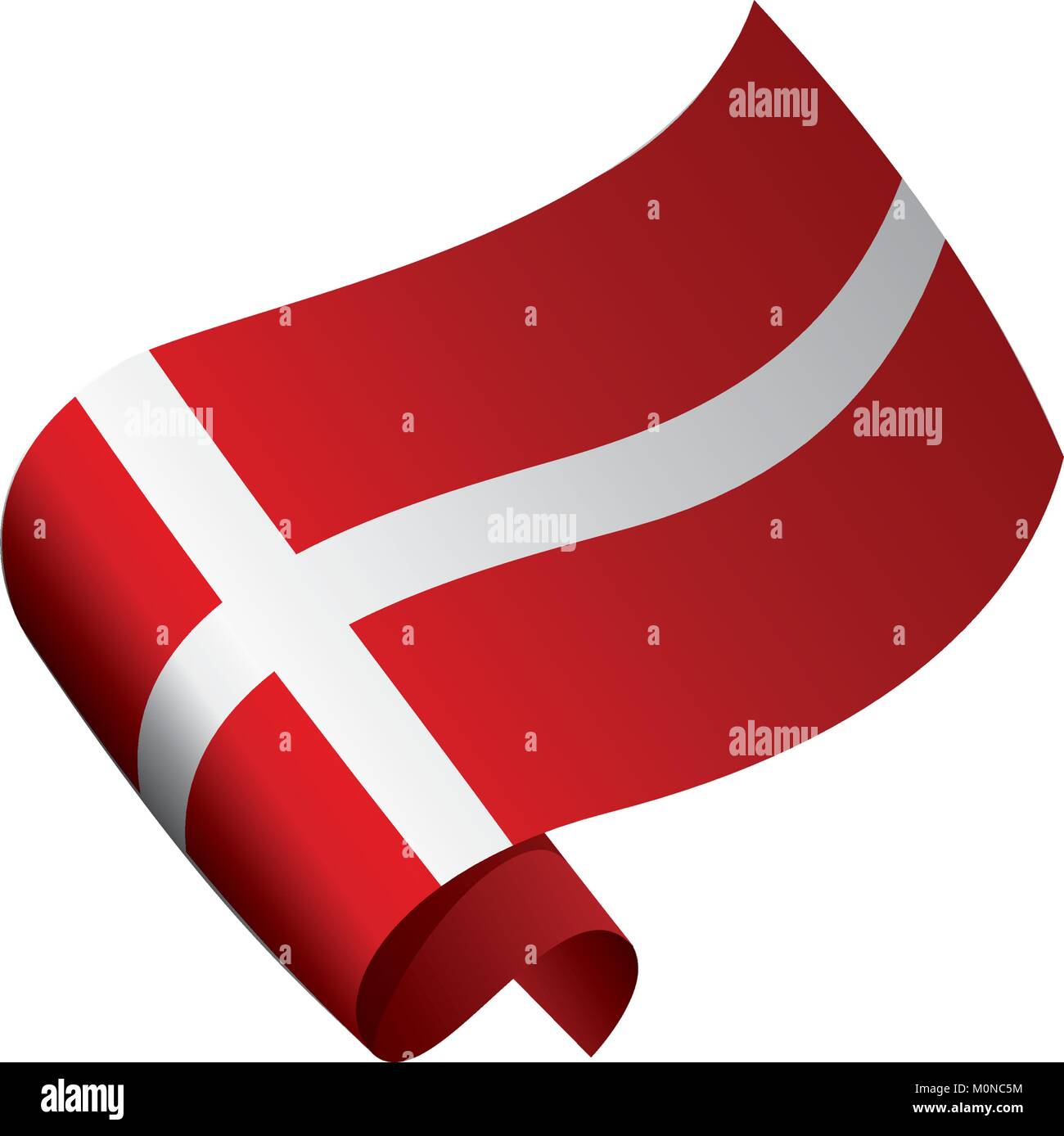 Danmark flag, vector illustration Stock Vector Image & Art - Alamy