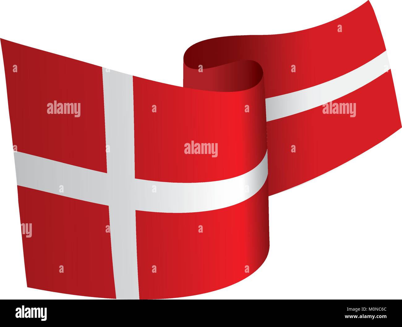 Danmark flag, vector illustration Stock Vector Image & Art - Alamy