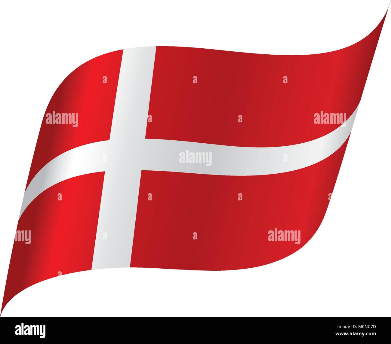 Danmark flag, vector illustration Stock Vector Image & Art - Alamy