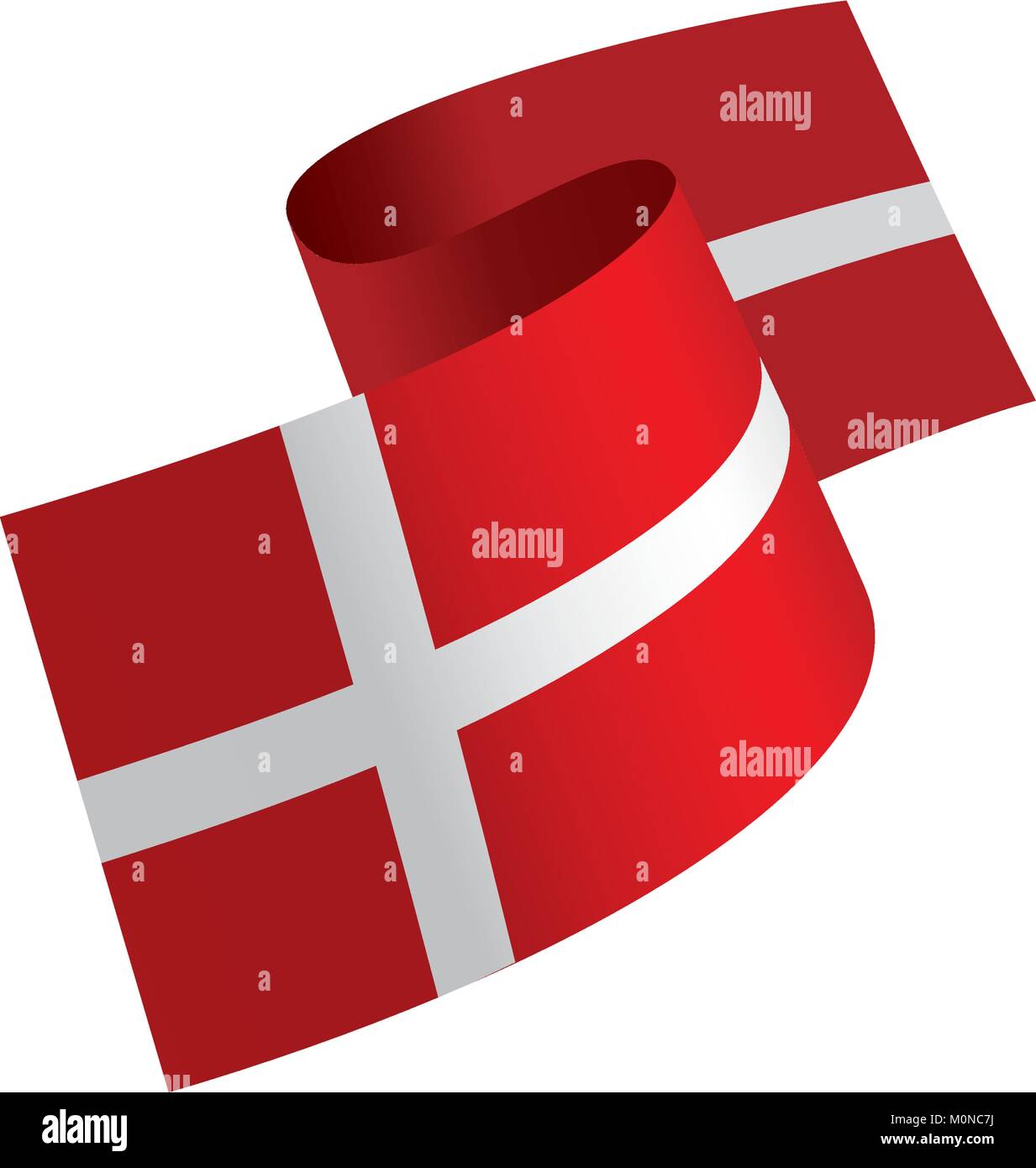 Danmark flag, vector illustration Stock Vector Image & Art - Alamy