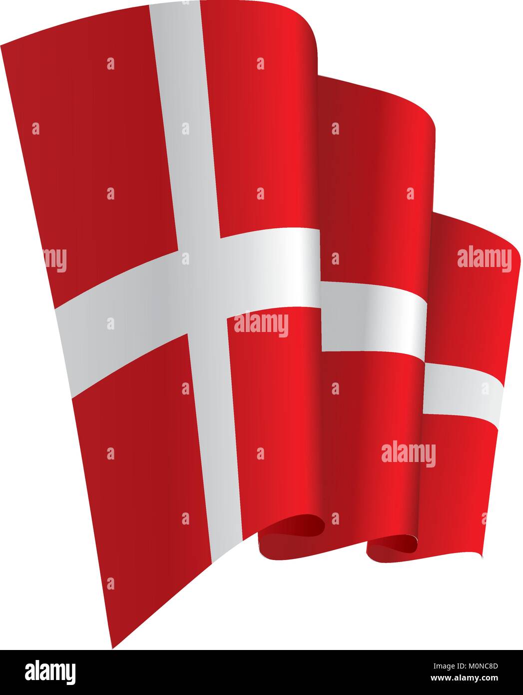 Danmark flag, vector illustration Stock Vector Image & Art - Alamy