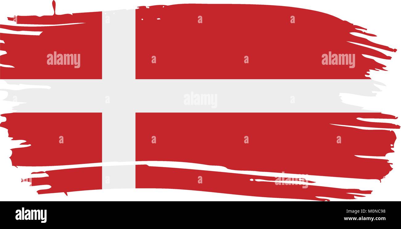 Danmark flag, vector illustration Stock Vector Image & Art - Alamy