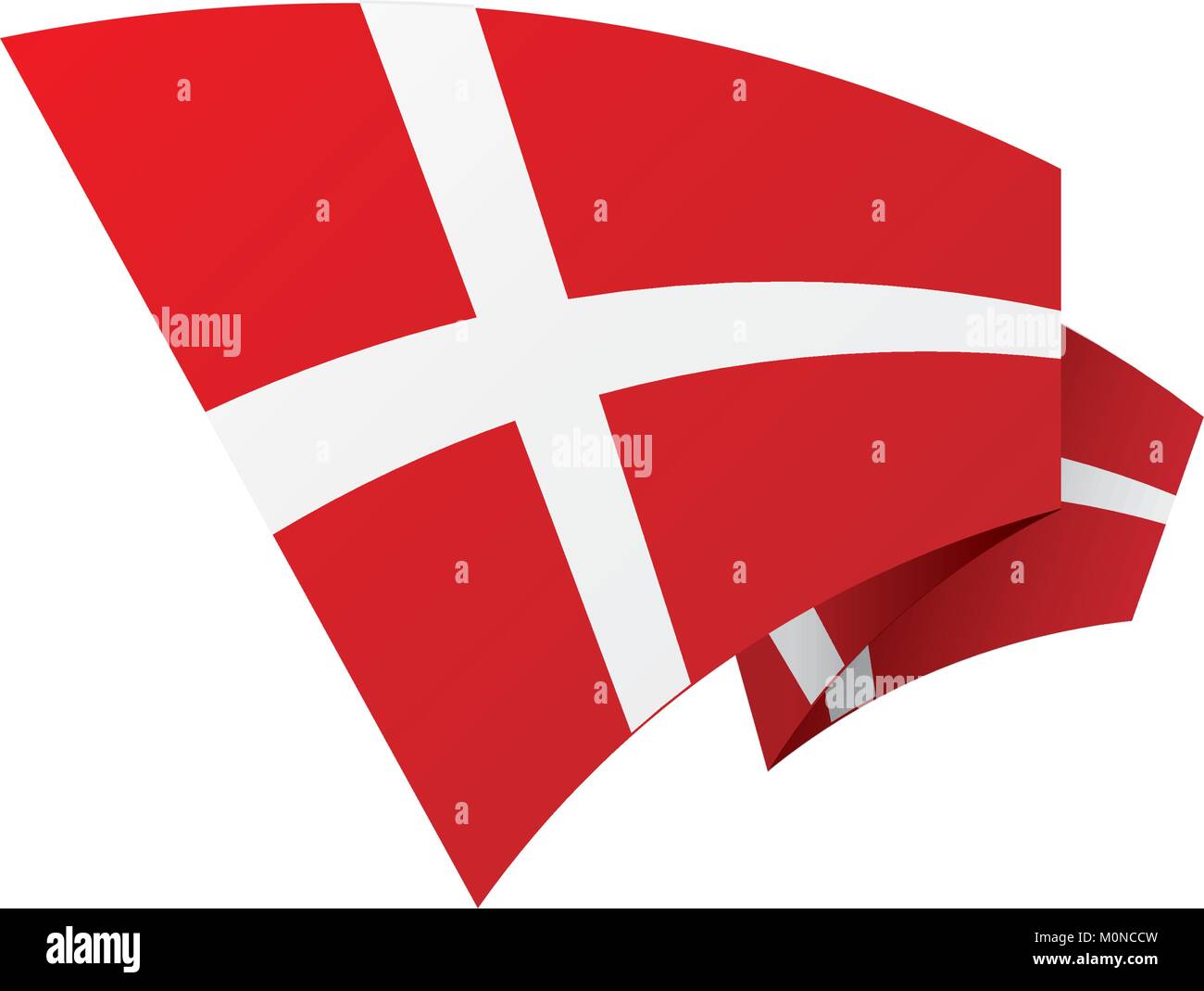 Danmark flag, vector illustration Stock Vector Image & Art - Alamy