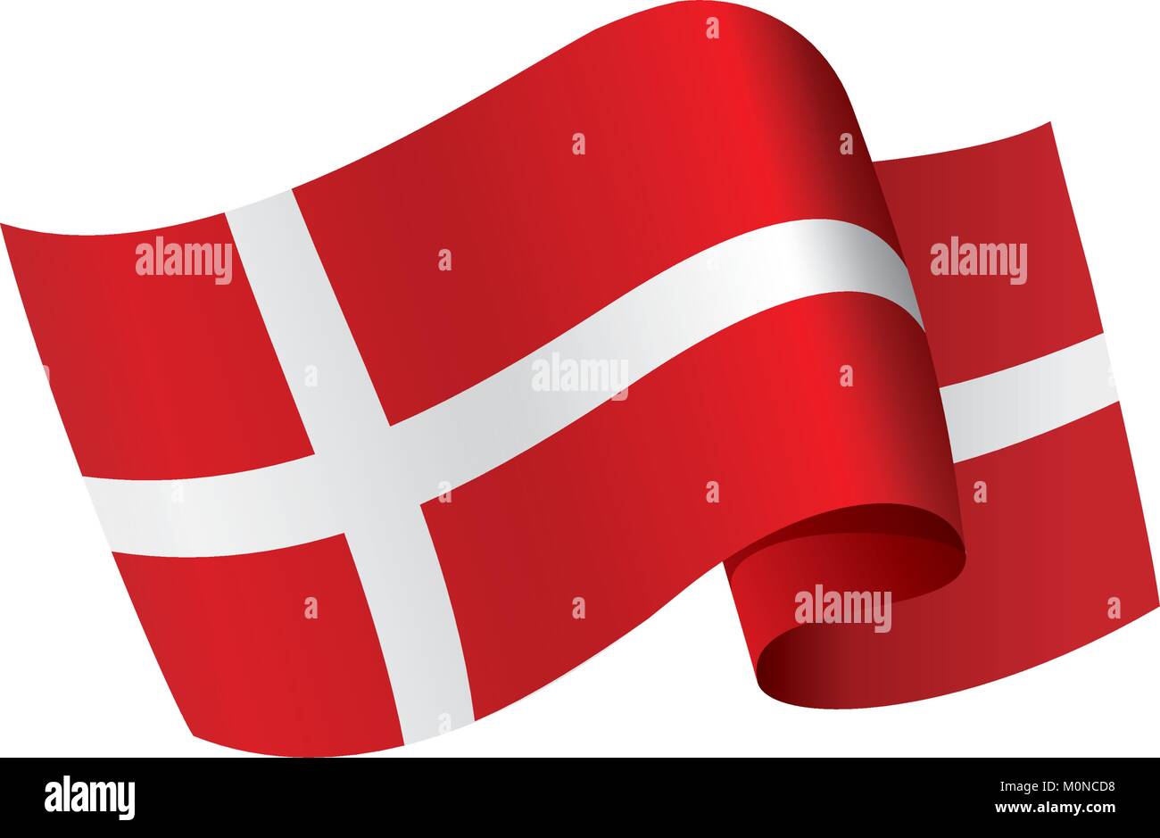 Danmark flag, vector illustration Stock Vector Image & Art - Alamy