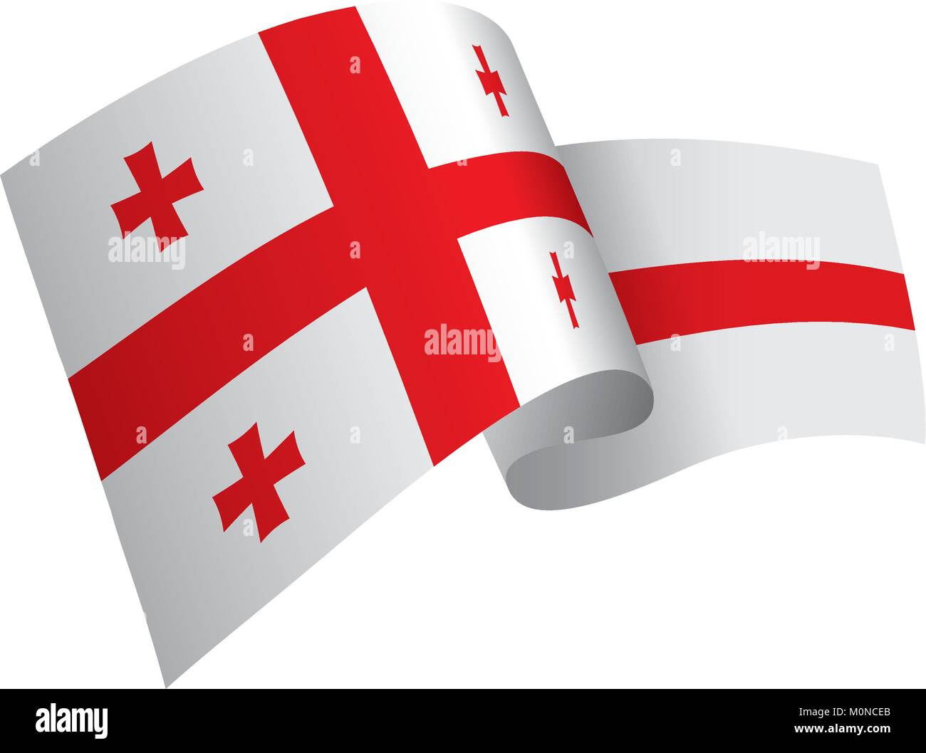 Georgia flag, vector illustration Stock Vector Image & Art - Alamy