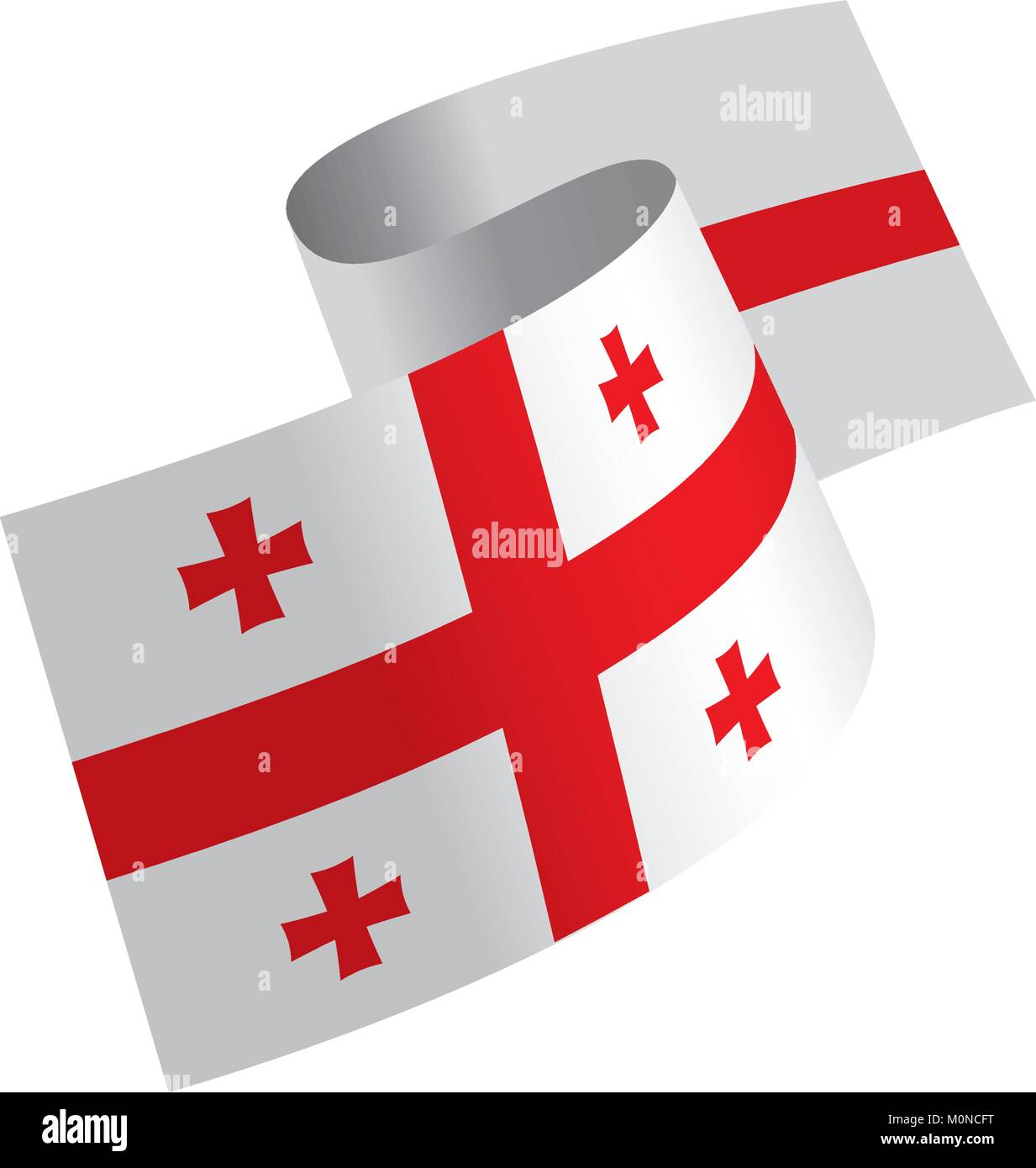 Georgia flag, vector illustration Stock Vector Image & Art - Alamy