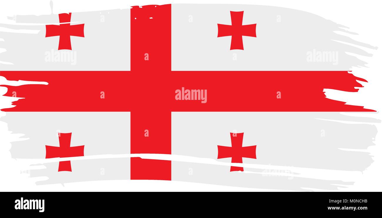 Georgia flag, vector illustration Stock Vector Image & Art - Alamy