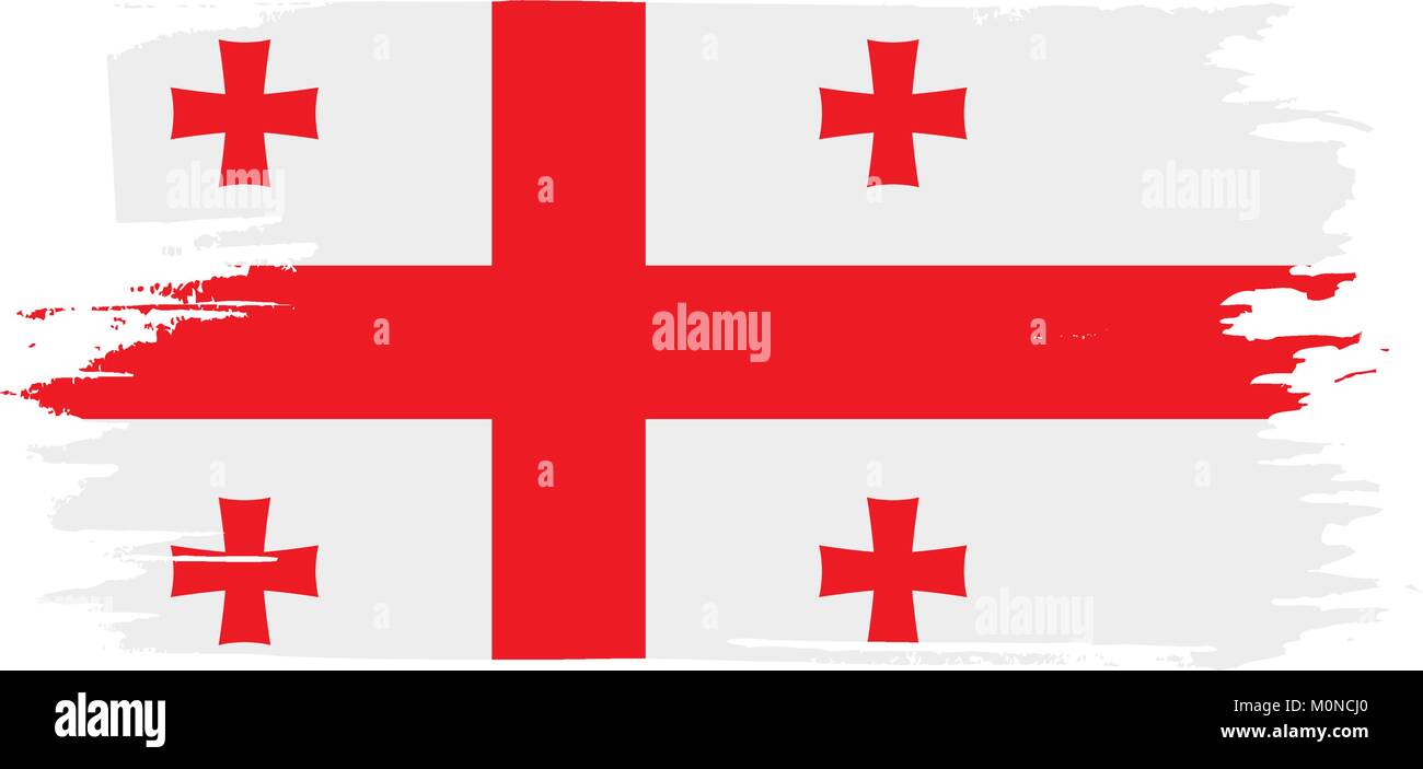 Georgia flag, vector illustration Stock Vector Image & Art - Alamy