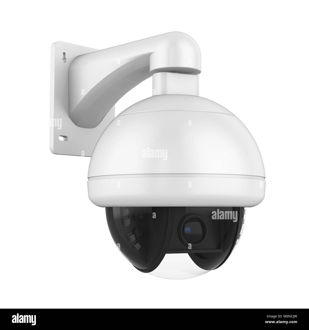 Dome CCTV Security Camera Isolated Stock Photo - Alamy