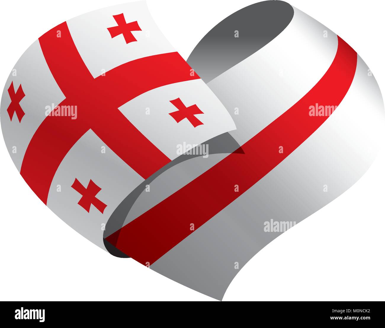 Georgia in heart icon Stock Vector Images - Alamy
