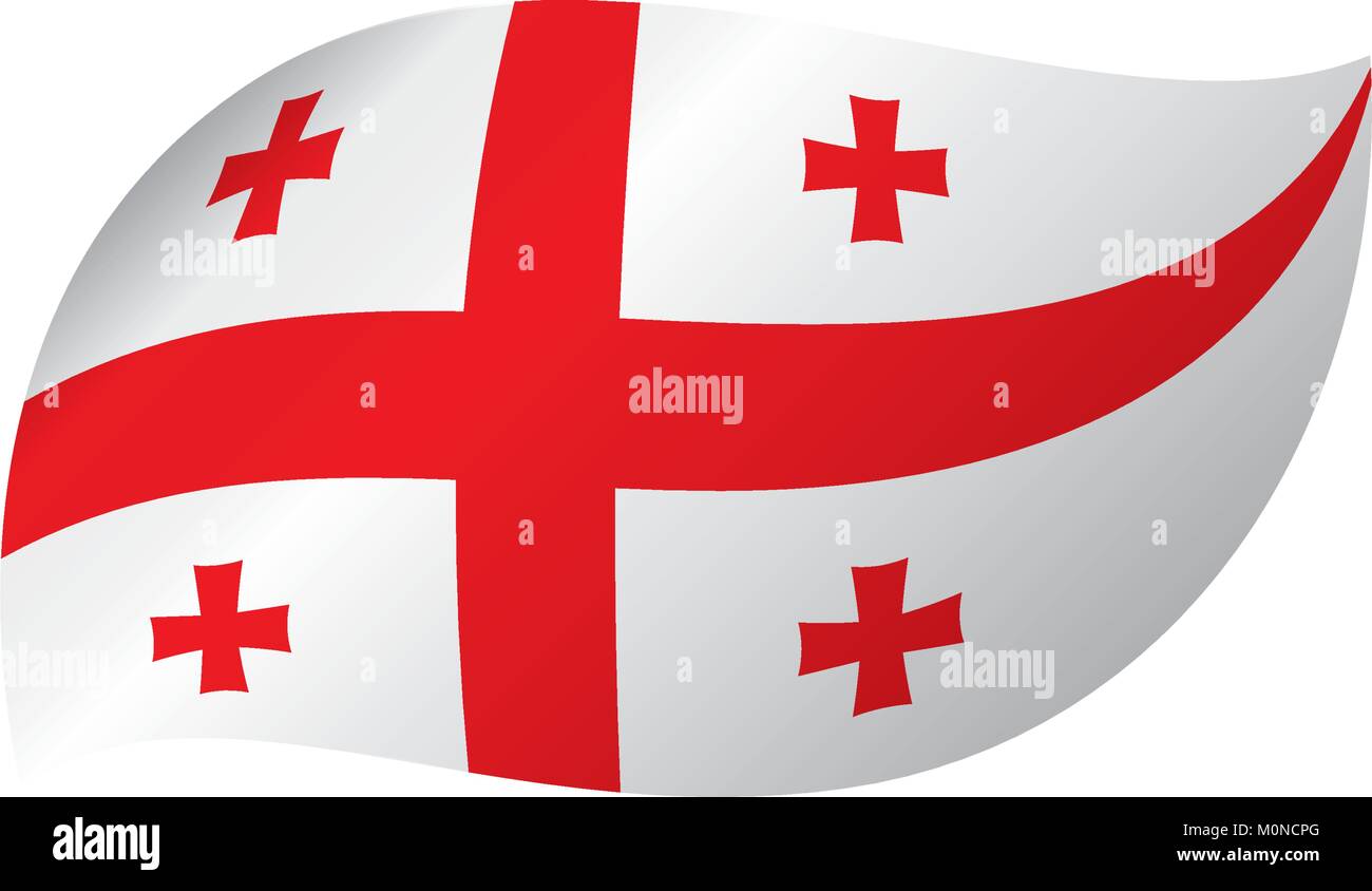 Georgia flag, vector illustration Stock Vector Image & Art - Alamy