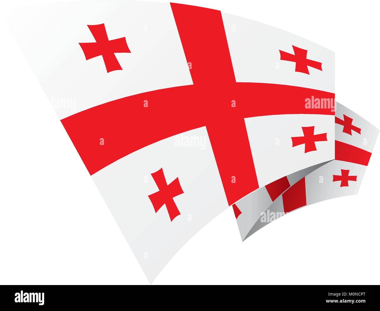 Georgia flag, vector illustration Stock Vector Image & Art - Alamy