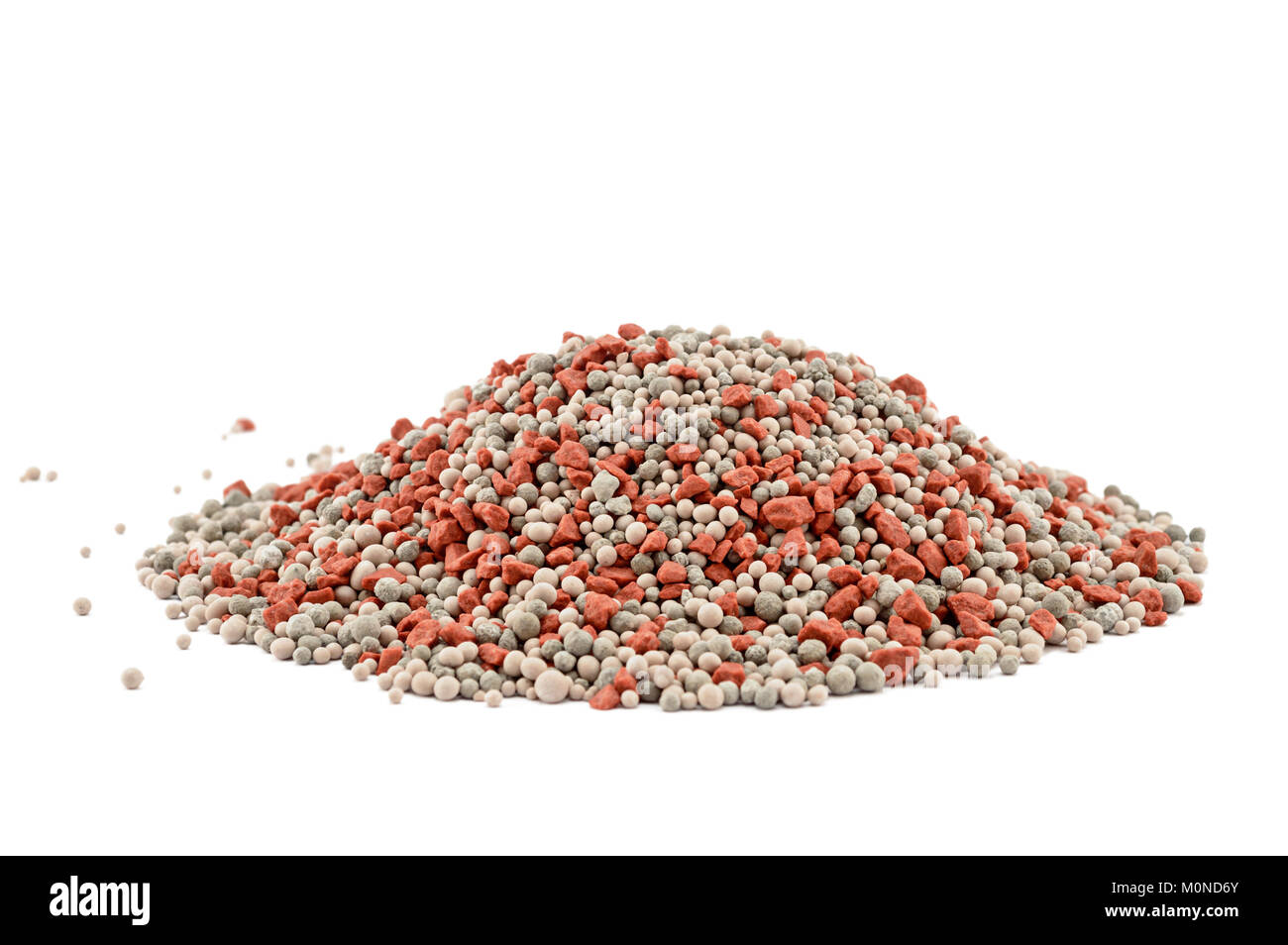 Heap of composite mineral fertilizers isolated on the white background ...