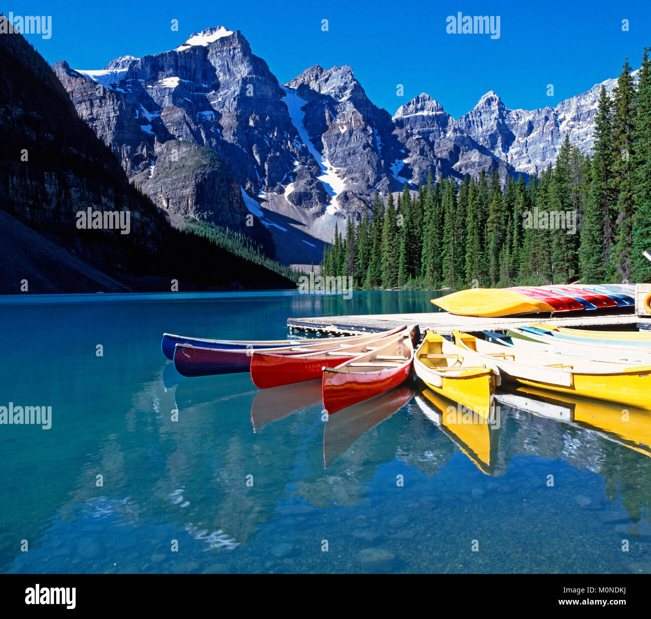 Moraine Lake, Banff National Park, Alberta, Canada Stock Photo - Alamy