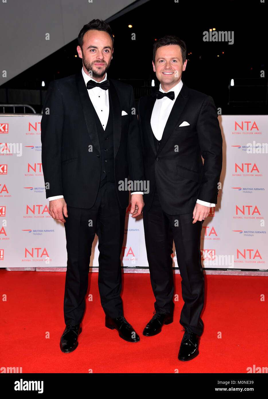 Anthony 'Ant' McPartlin and Declan 'Dec' Donnelly (right) attending the ...