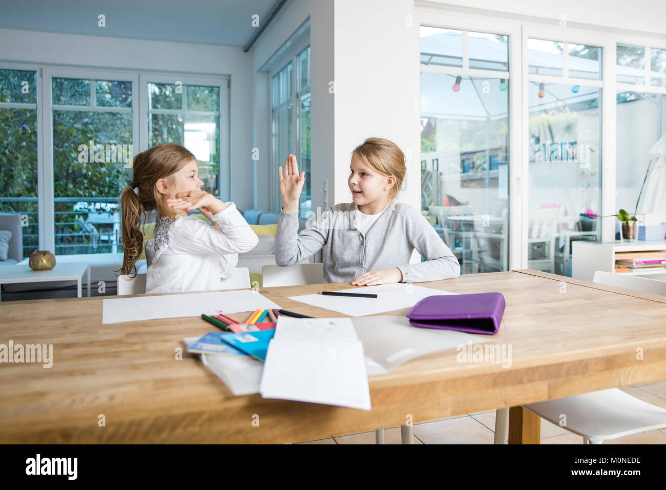 Table together hi-res stock photography and images - Alamy